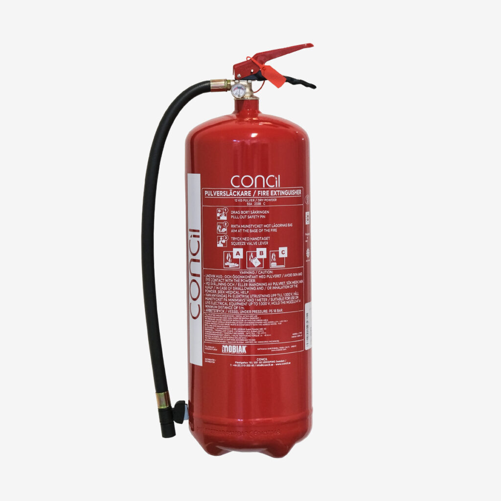 Pulversläckare – 12 kg (55A/233BC) • Concil Safety